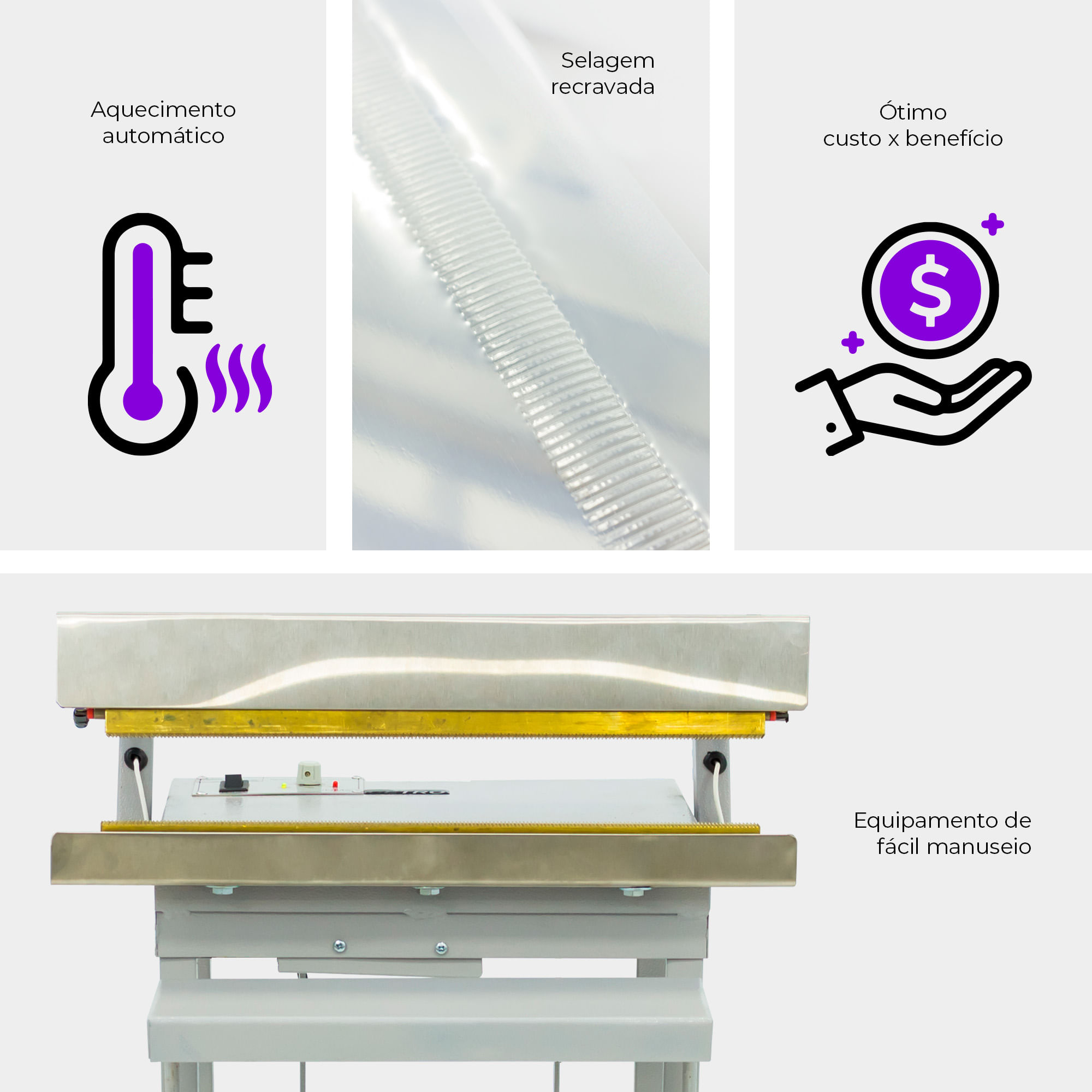 Seladora de Pedal Recravada 25cm CMSM CS-250 FP - Cetro