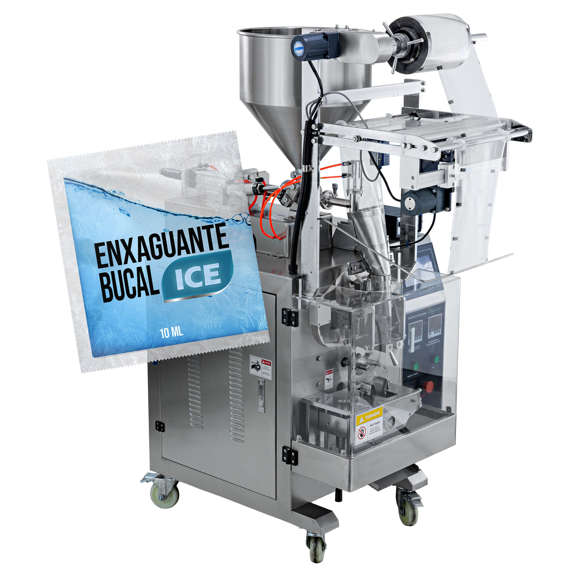 Empacotadora Automática de Sachês 3 Soldas para Líquidos CAPM 200 3S VP ...